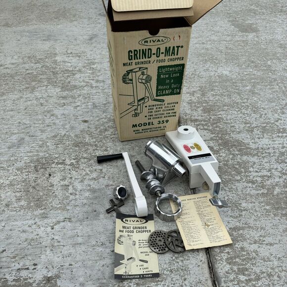 Rival | Kitchen | Vintage Rival Grindomat 359 Meat Grinderchopper ...